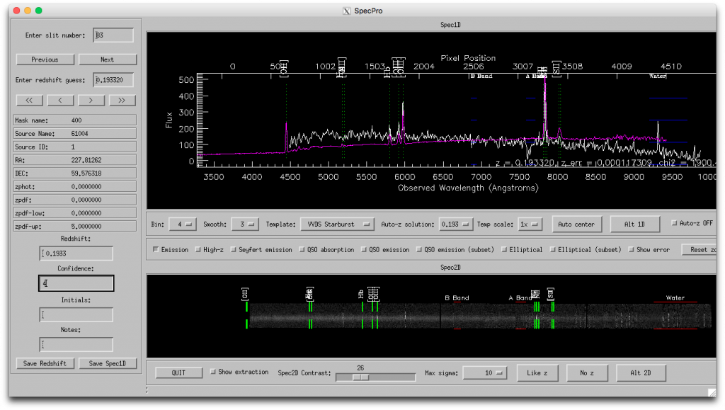 Using Specpro to review Binospec spectra : Welcome to the MMT Observatory